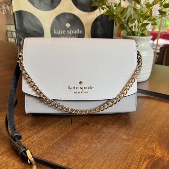 kate spade | Bags | Kate Spade Carson Convertible Crossbody Purse Grey ...